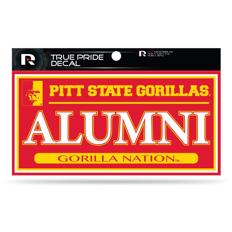 Pittsburg State University Gorillas Alumni - 3x6 True Pride Vinyl ...
