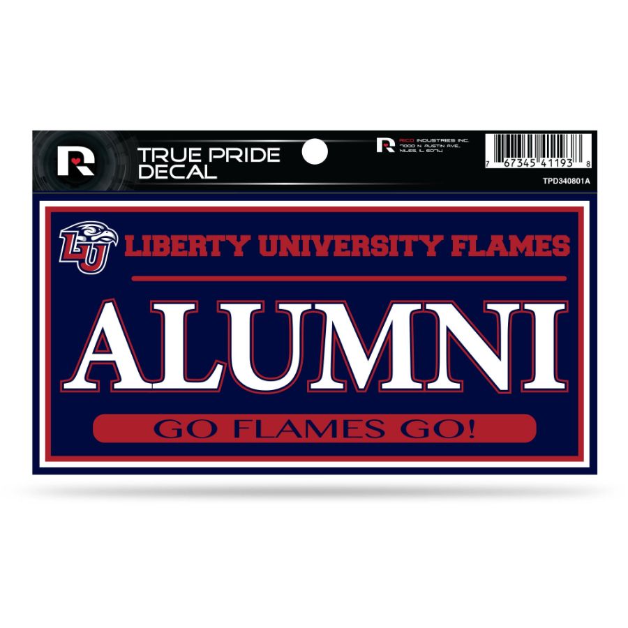 Liberty University Flames Alumni - 3x6 True Pride Vinyl Sticker at ...