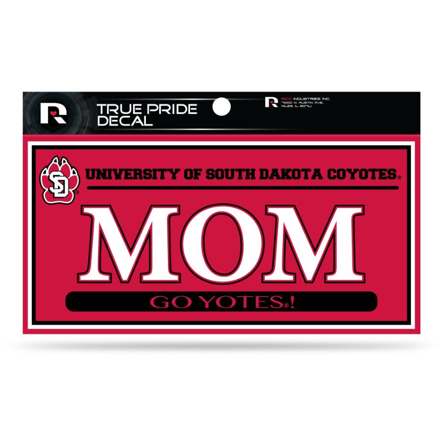 University Of South Dakota Coyotes Mom - 3x6 True Pride Vinyl Sticker ...