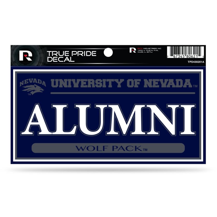 University Of Nevada-Reno Wolfpack Alumni - 3x6 True Pride Vinyl ...