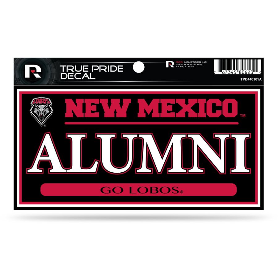University of New Mexico Lobos Alumni - 3x6 True Pride Vinyl Sticker at ...