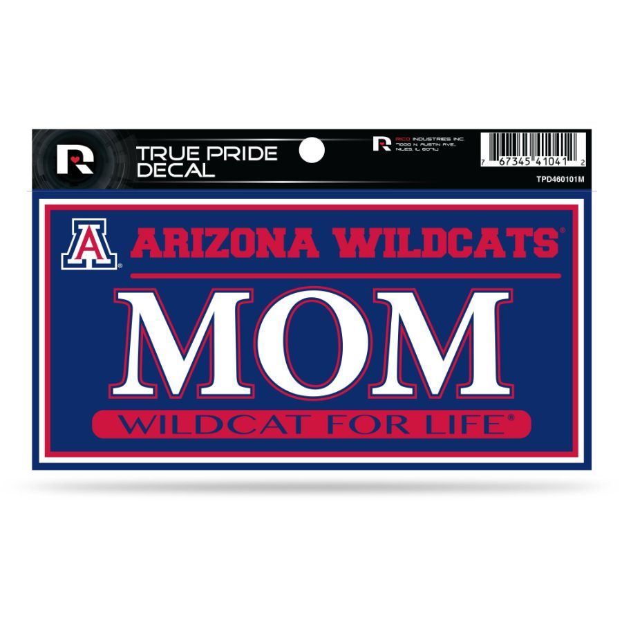 University Of Arizona Wildcats Mom - 3x6 True Pride Vinyl Sticker at ...