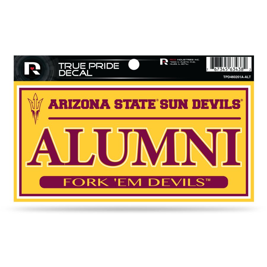 Arizona State University Sun Devils Alumni Yellow - 3x6 True Pride ...