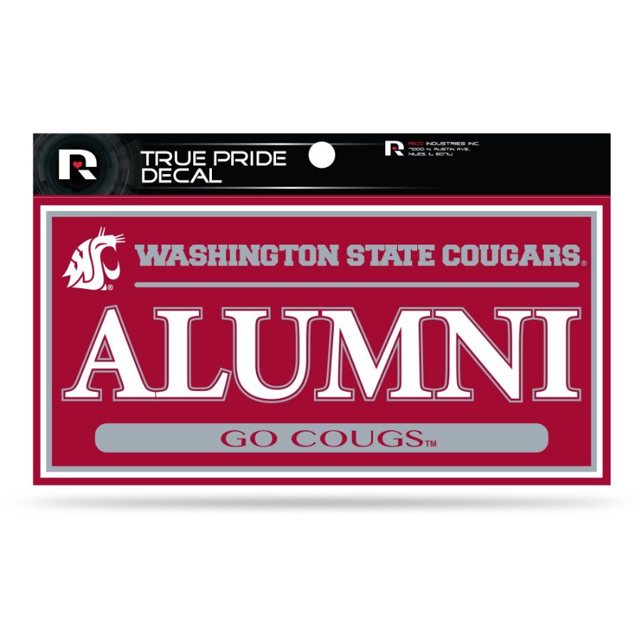 Washington State University Cougars Alumni - 3x6 True Pride Vinyl ...