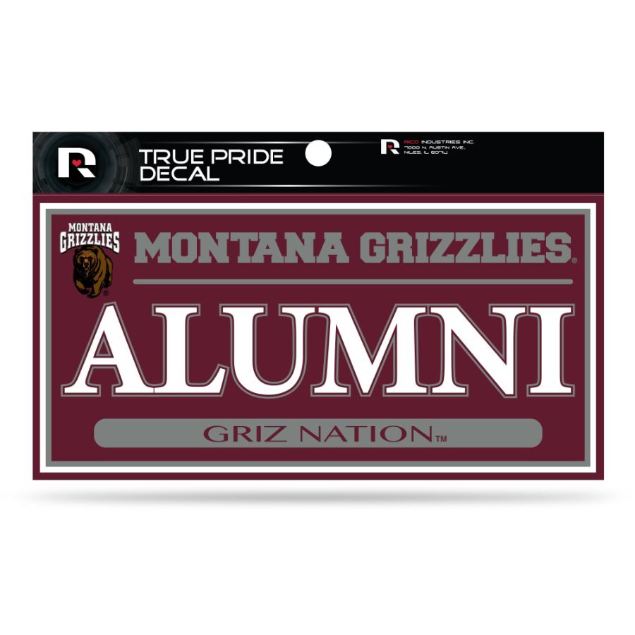 University Of Montana Grizzlies Alumni - 3x6 True Pride Vinyl Sticker ...