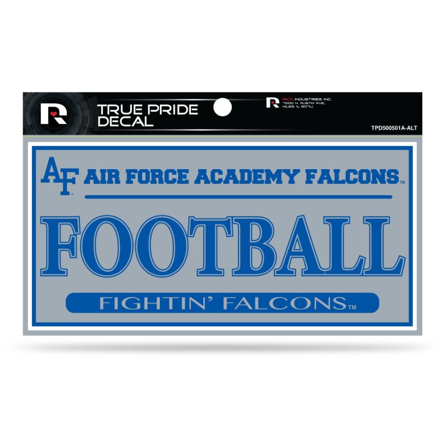 Air Force Academy Falcons Football Blue & Gray - 3x6 True Pride Vinyl ...