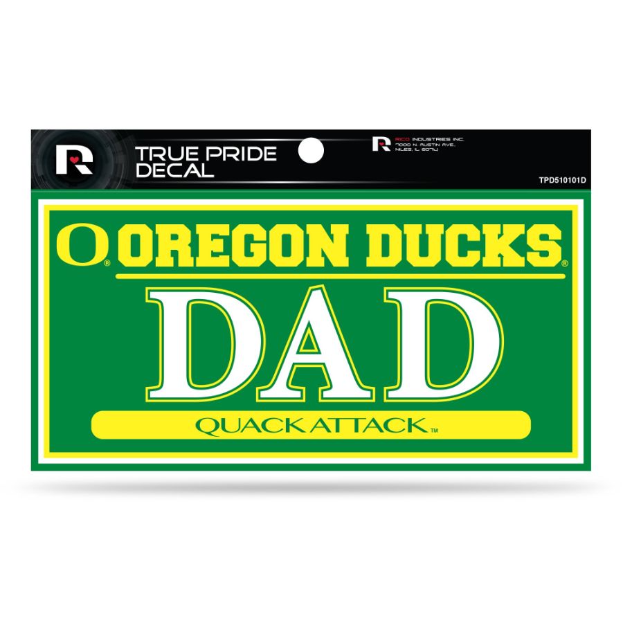 University Of Oregon Ducks Dad - 3x6 True Pride Vinyl Sticker at ...