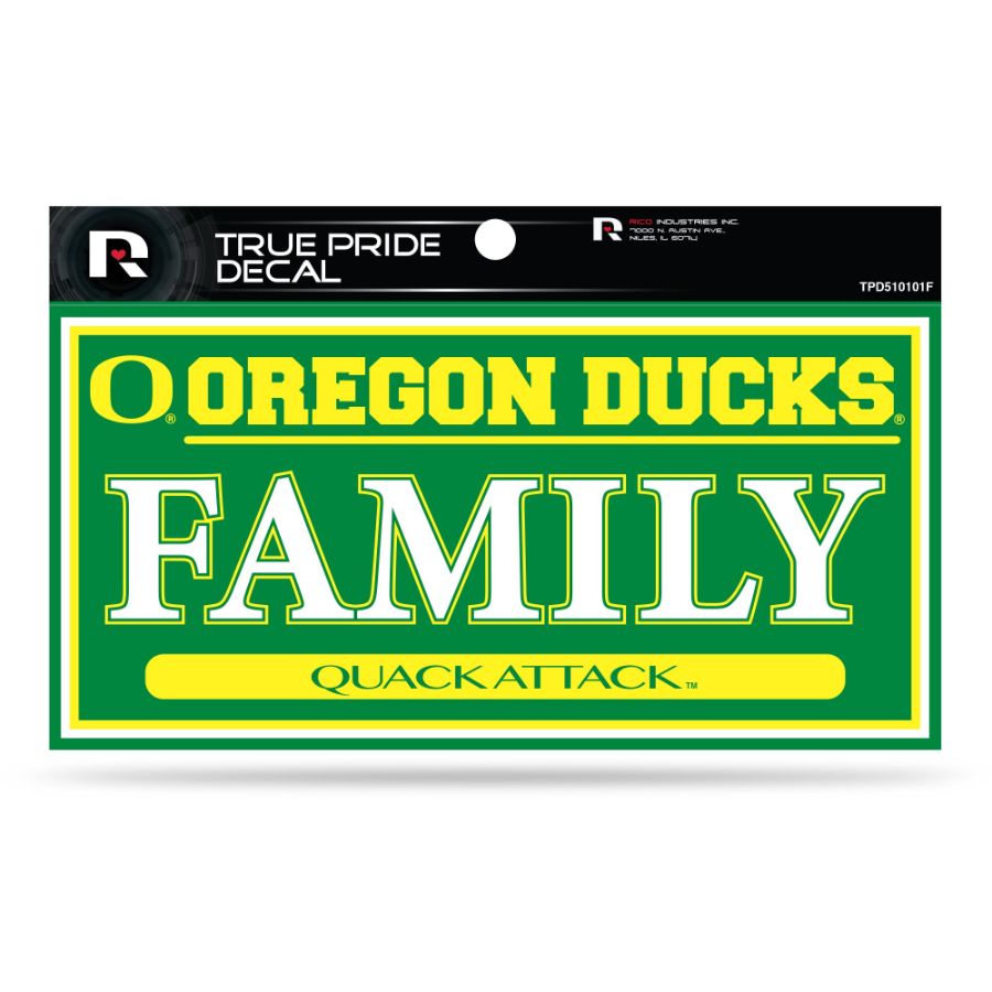 University Of Oregon Ducks Family - 3x6 True Pride Vinyl Sticker at ...