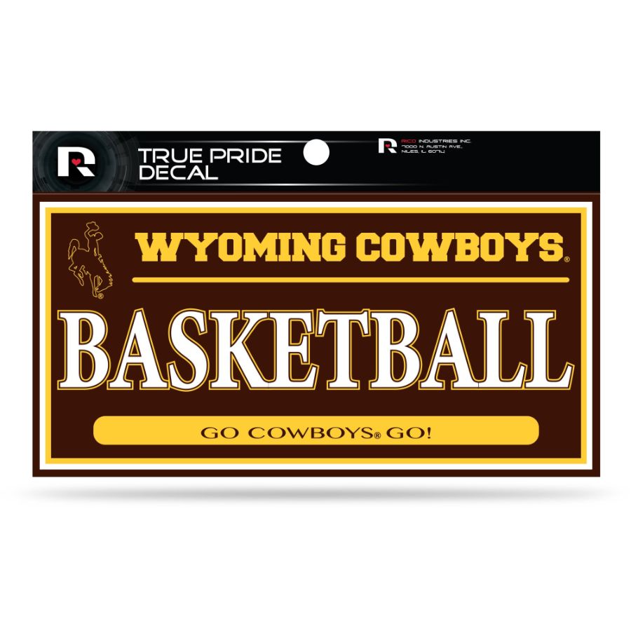 University Of Wyoming Cowboys Basketball - 3x6 True Pride Vinyl Sticker ...