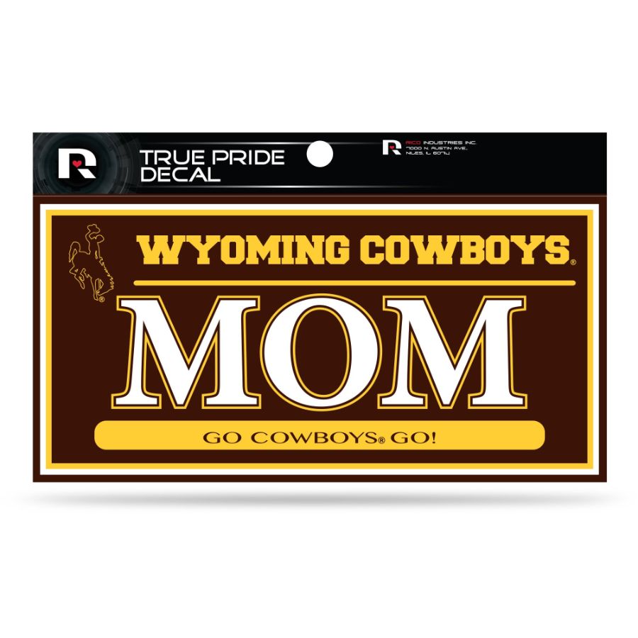 University Of Wyoming Cowboys Mom - 3x6 True Pride Vinyl Sticker at ...