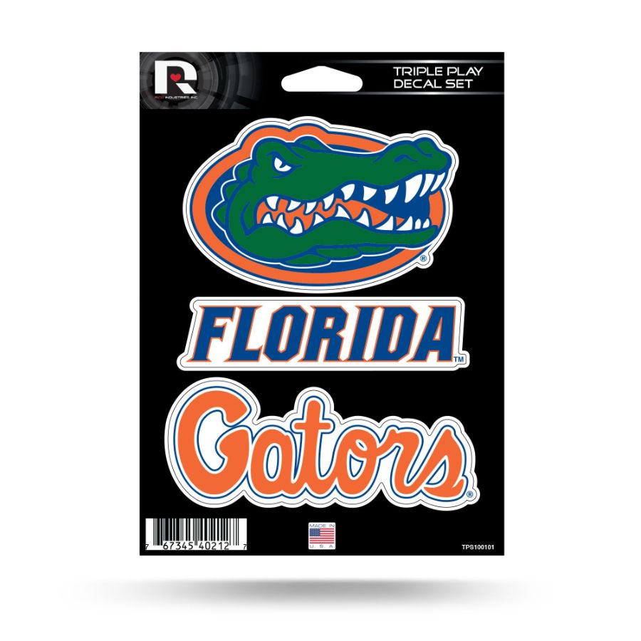 University Of Florida Gators - 3 Piece Triple Play Sticker Sheet at ...