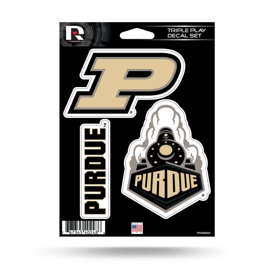 Purdue University Boilermakers - 3 Piece Triple Play Sticker Sheet at ...