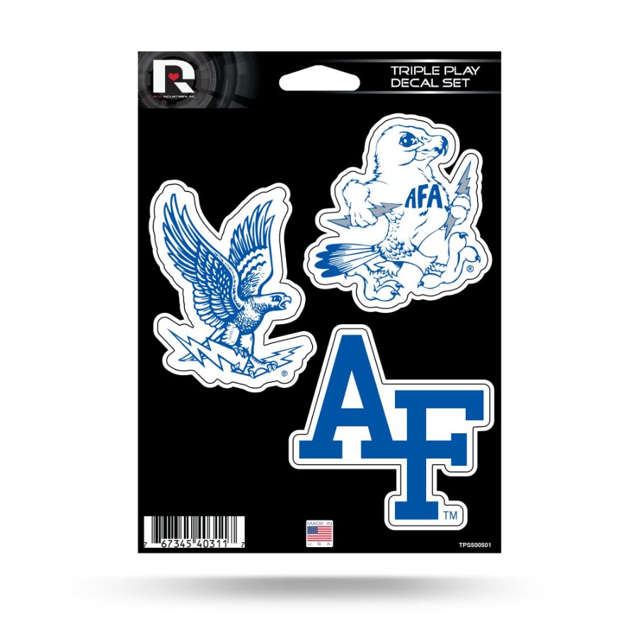 Air Force Academy Falcons - 3 Piece Triple Play Sticker Sheet at ...
