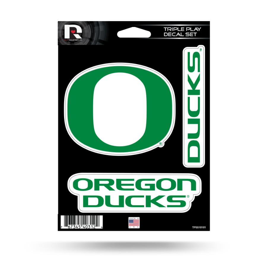 University Of Oregon Ducks - 3 Piece Triple Play Sticker Sheet at ...