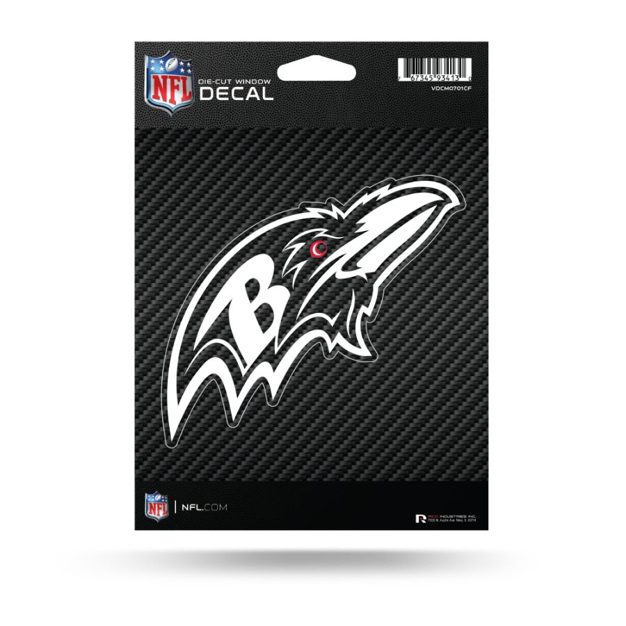 Baltimore Ravens - Die Cut Carbon Fiber Vinyl Sticker at Sticker Shoppe
