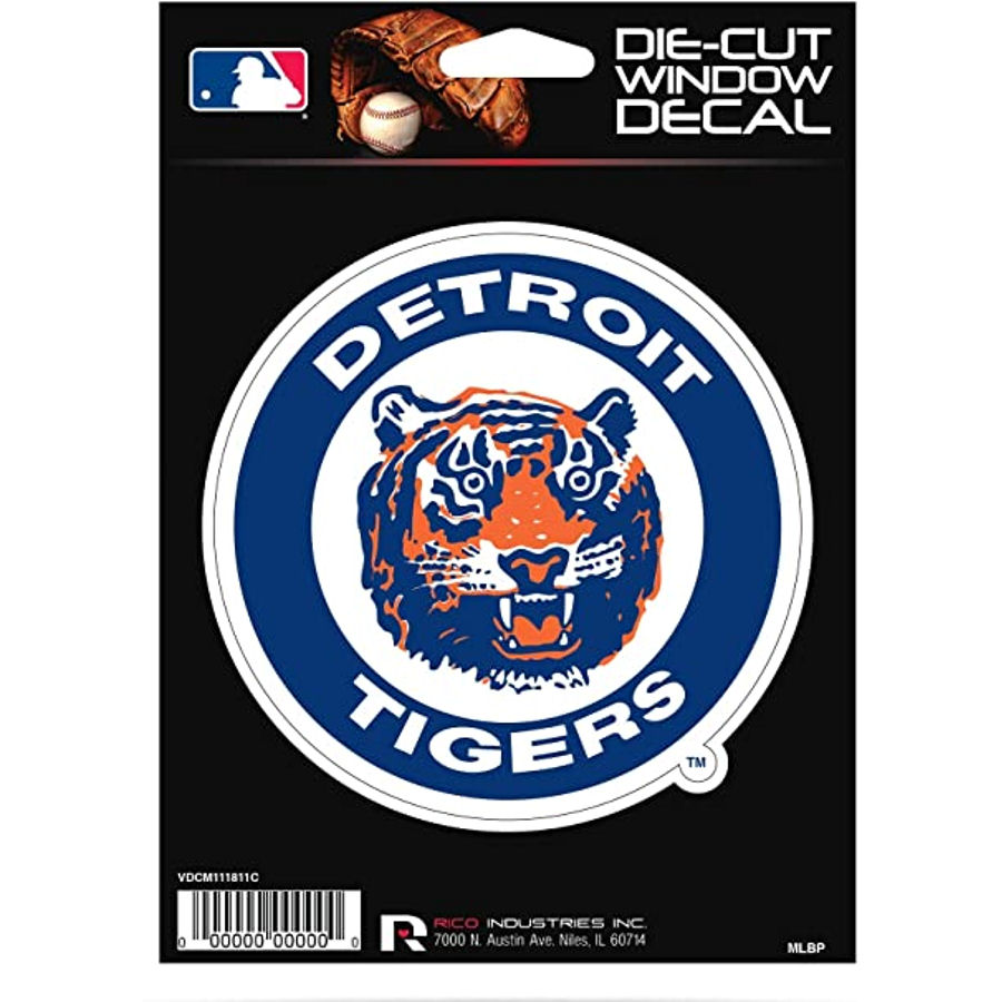 Detroit Tigers Retro - Die Cut Vinyl Sticker at Sticker Shoppe