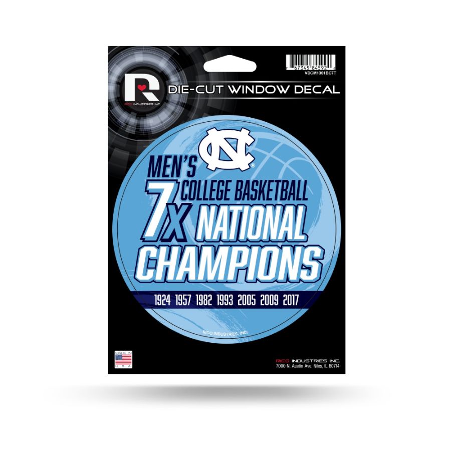 University Of North Carolina Tar Heels 7 Time College Basketball ...