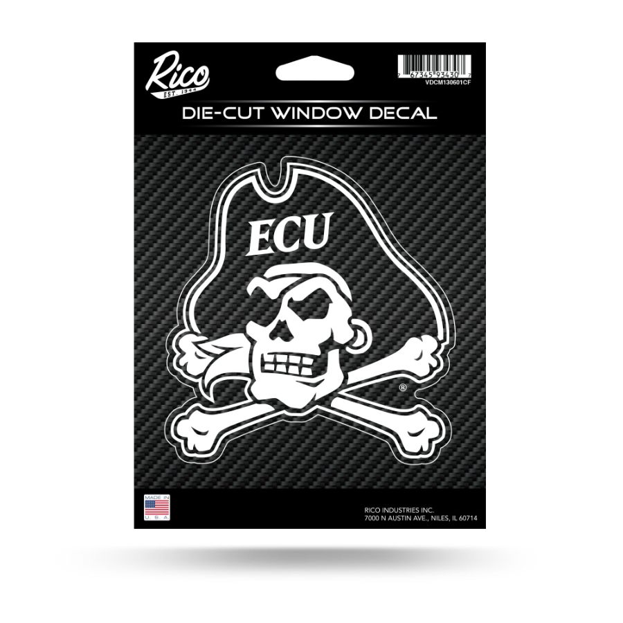 East Carolina University - Die Cut Carbon Fiber Vinyl Sticker at ...