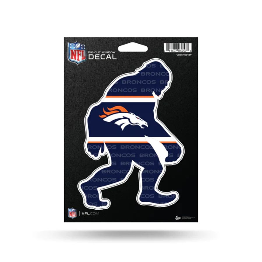 Denver Broncos Bigfoot - Die Cut Vinyl Sticker at Sticker Shoppe