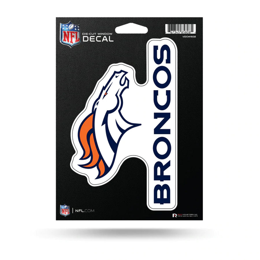 Denver Broncos White Background - Die Cut Vinyl Sticker at Sticker Shoppe
