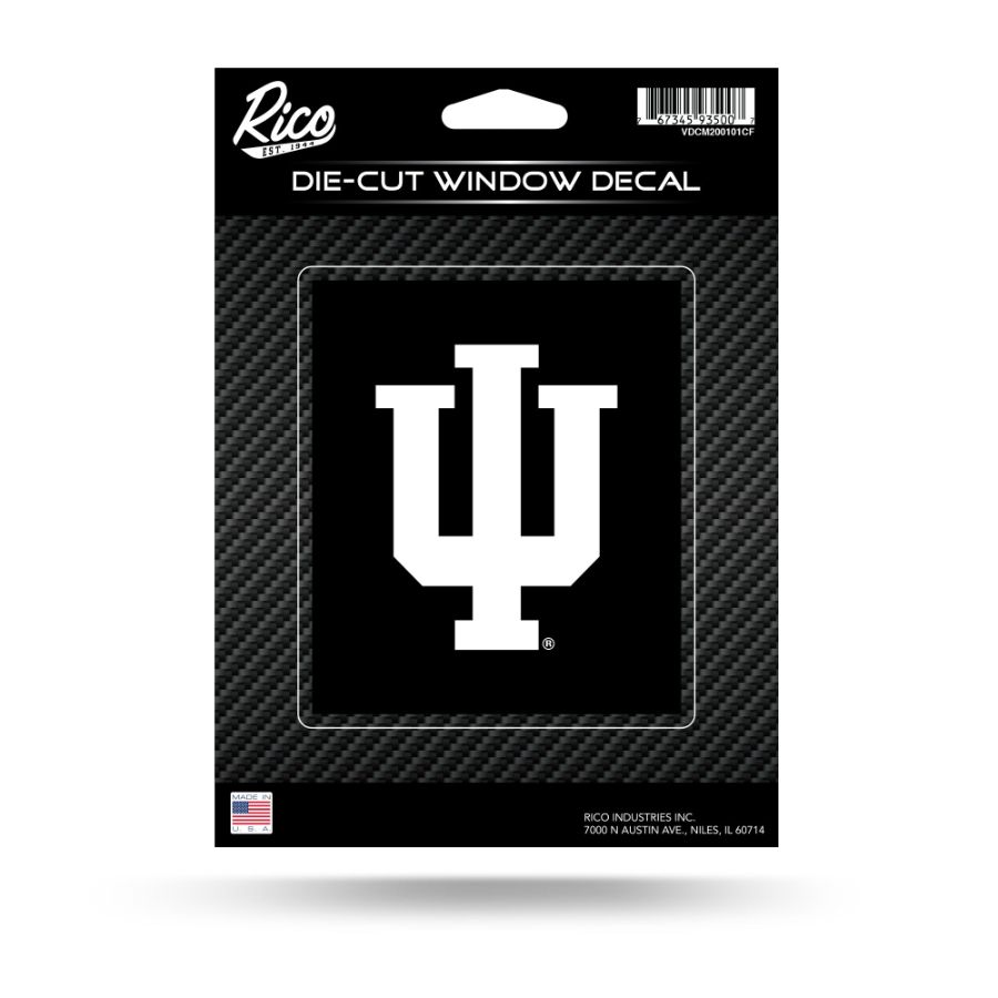 Indiana University Hoosiers - Die Cut Carbon Fiber Vinyl Sticker at ...