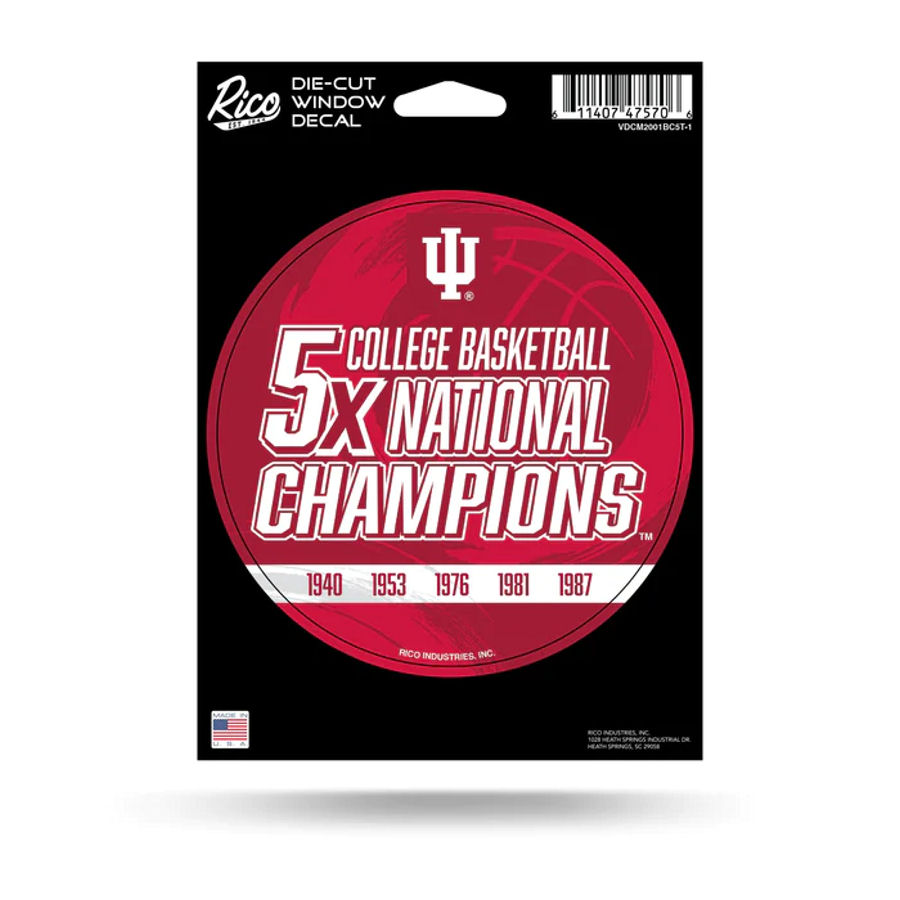 Indiana University Hoosiers 5 Time College Basketball Champions - Die ...