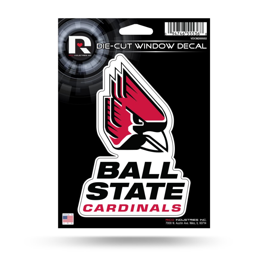 Ball State University Cardinals - Die Cut Vinyl Sticker at Sticker Shoppe
