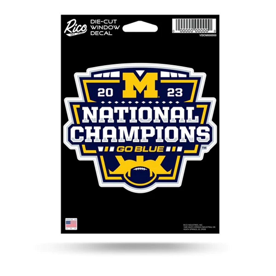 University Of Michigan Wolverines 2024 National Champions - Die Cut ...