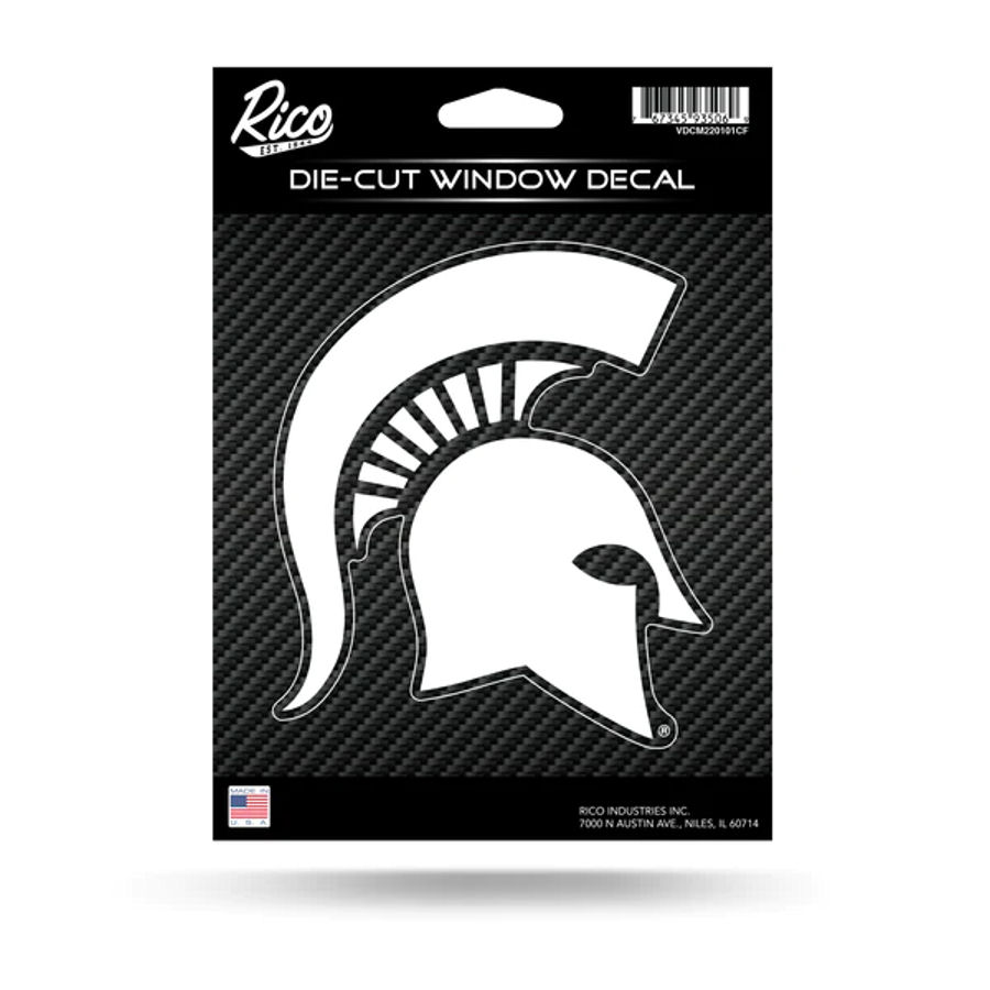 Michigan State University Spartans - Die Cut Carbon Fiber Vinyl Sticker ...