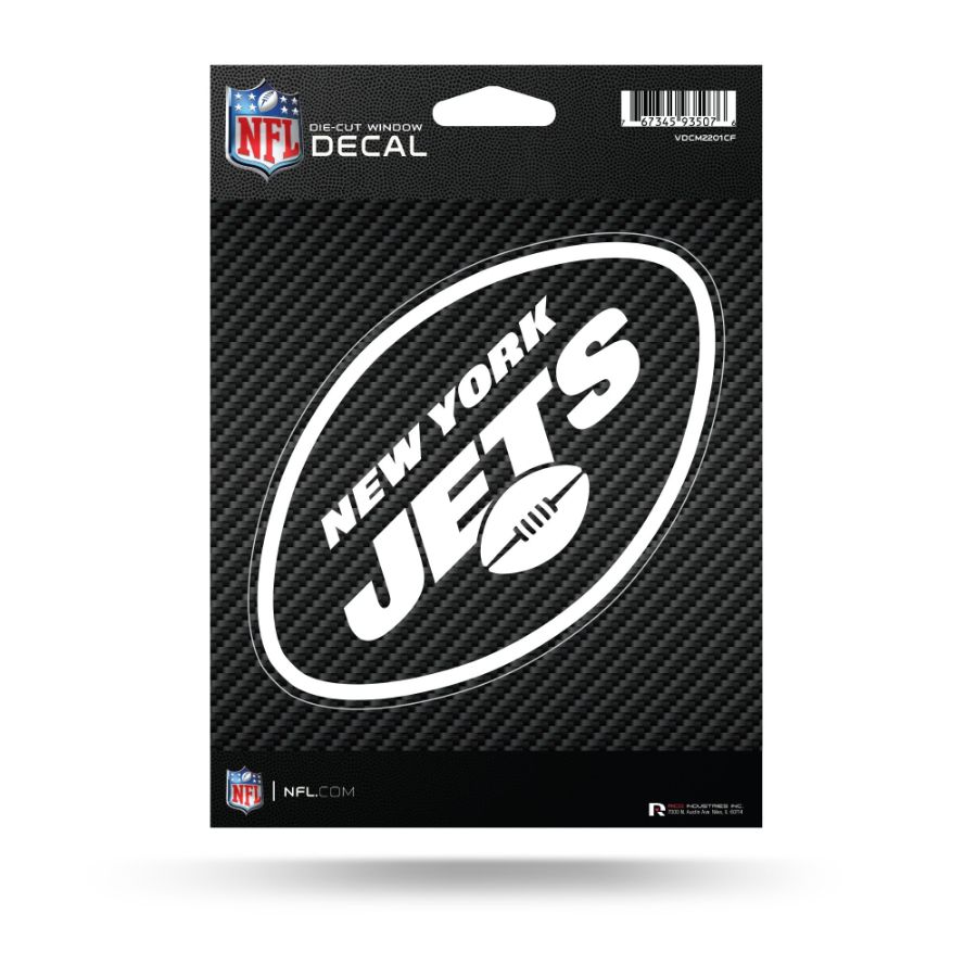 New York Jets - Die Cut Carbon Fiber Vinyl Sticker at Sticker Shoppe