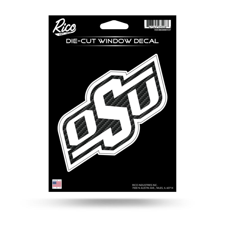 Oklahoma State University Cowboys - Die Cut Carbon Fiber Vinyl Sticker ...