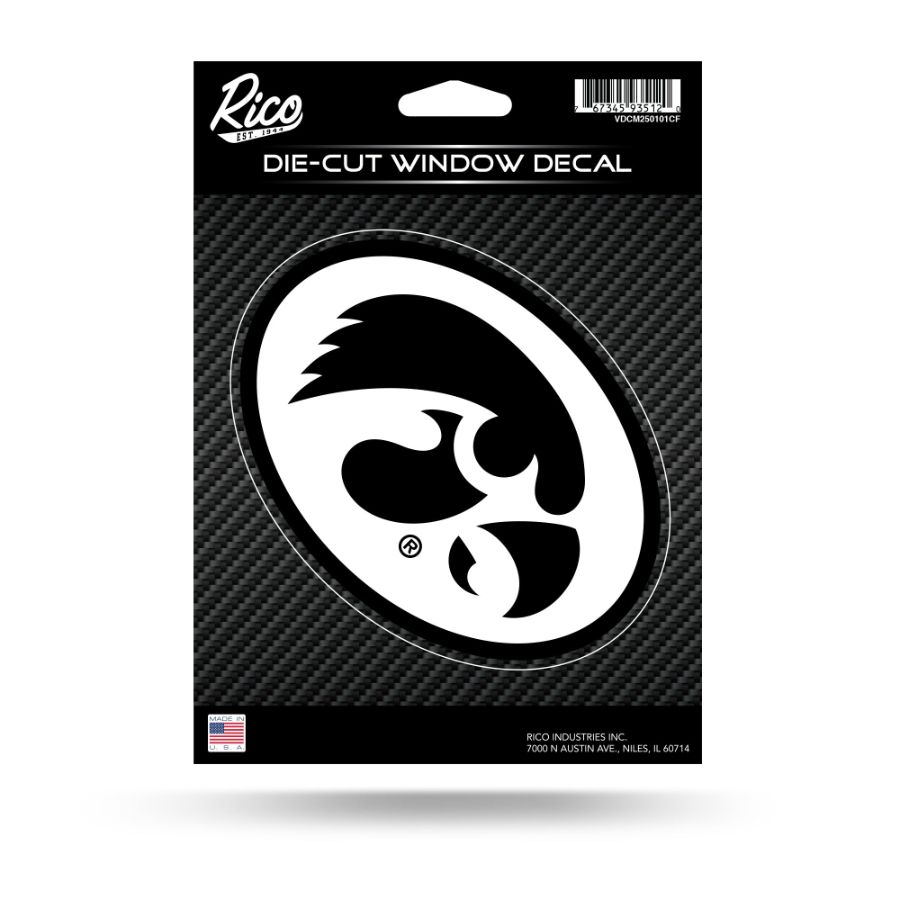 University Of Iowa Hawkeyes - Die Cut Carbon Fiber Vinyl Sticker at ...