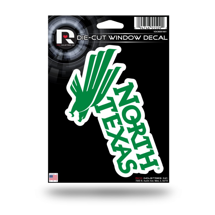 University Of North Texas Mean Green - Die Cut Vinyl Sticker at Sticker ...