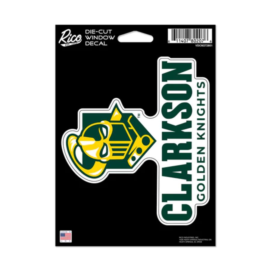 Clarkson Golden Knights - Die Cut Vinyl Sticker at Sticker Shoppe