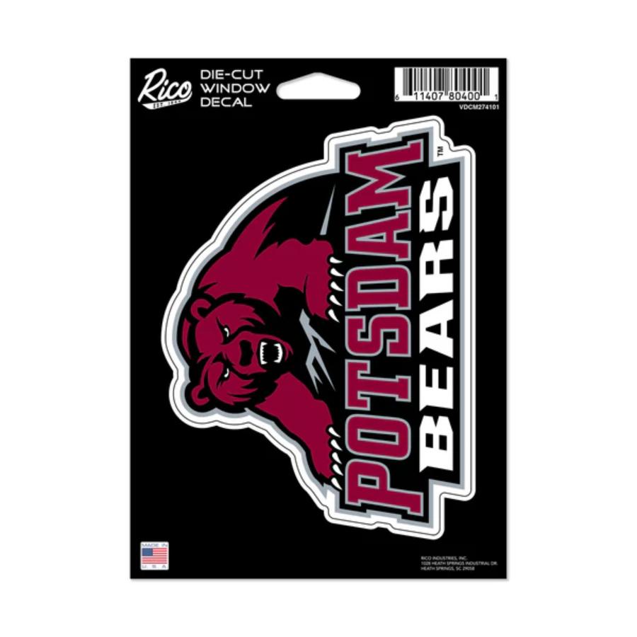 Suny Potsdam Bears - Die Cut Vinyl Sticker at Sticker Shoppe