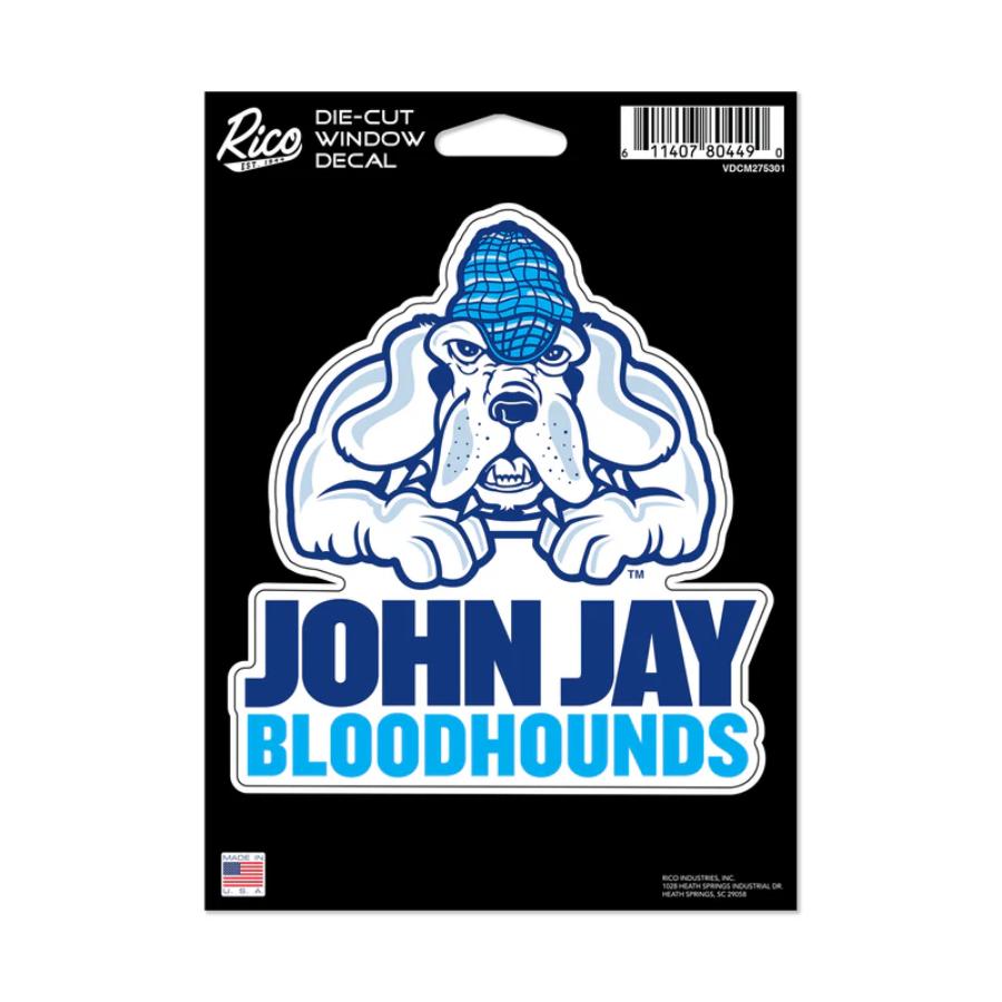 John Jay Bloodhounds - Die Cut Vinyl Sticker at Sticker Shoppe