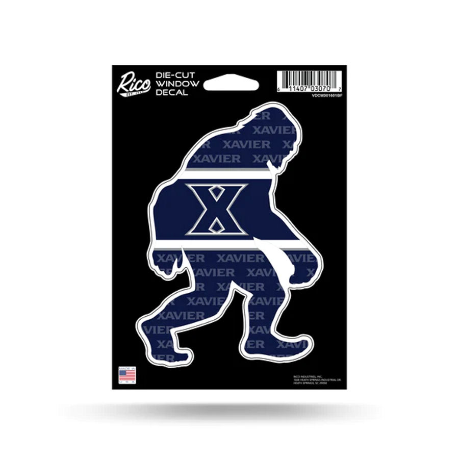 Xavier University Musketeers Bigfoot - Die Cut Vinyl Sticker at Sticker ...