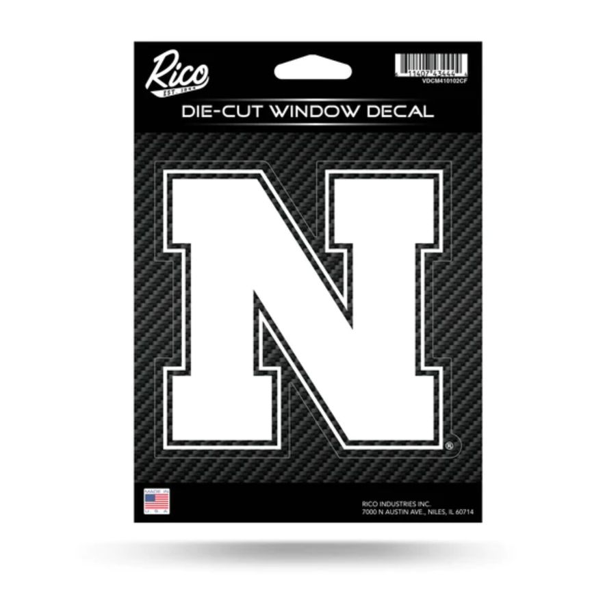 University Of Nebraska Cornhuskers - Die Cut Carbon Fiber Vinyl Sticker ...