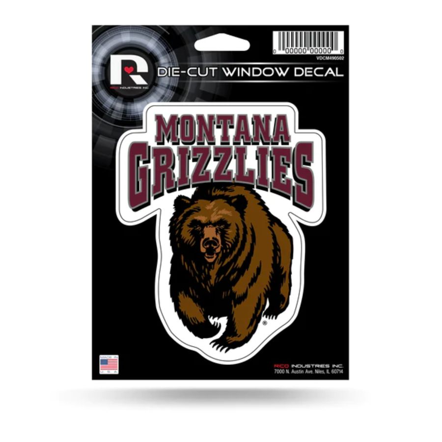 University Of Montana Grizzlies - Die Cut Vinyl Sticker at Sticker Shoppe