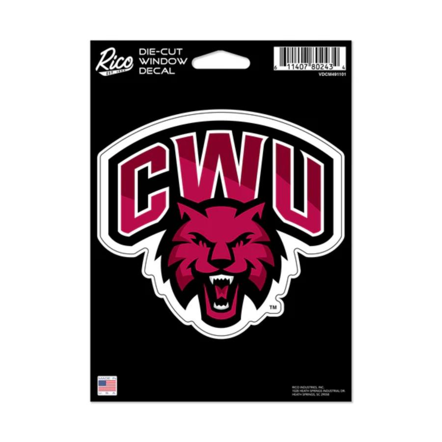 Central Washington Wildcats - Die Cut Vinyl Sticker at Sticker Shoppe