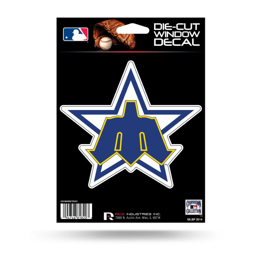 Seattle Mariners Retro - Die Cut Vinyl Sticker at Sticker Shoppe