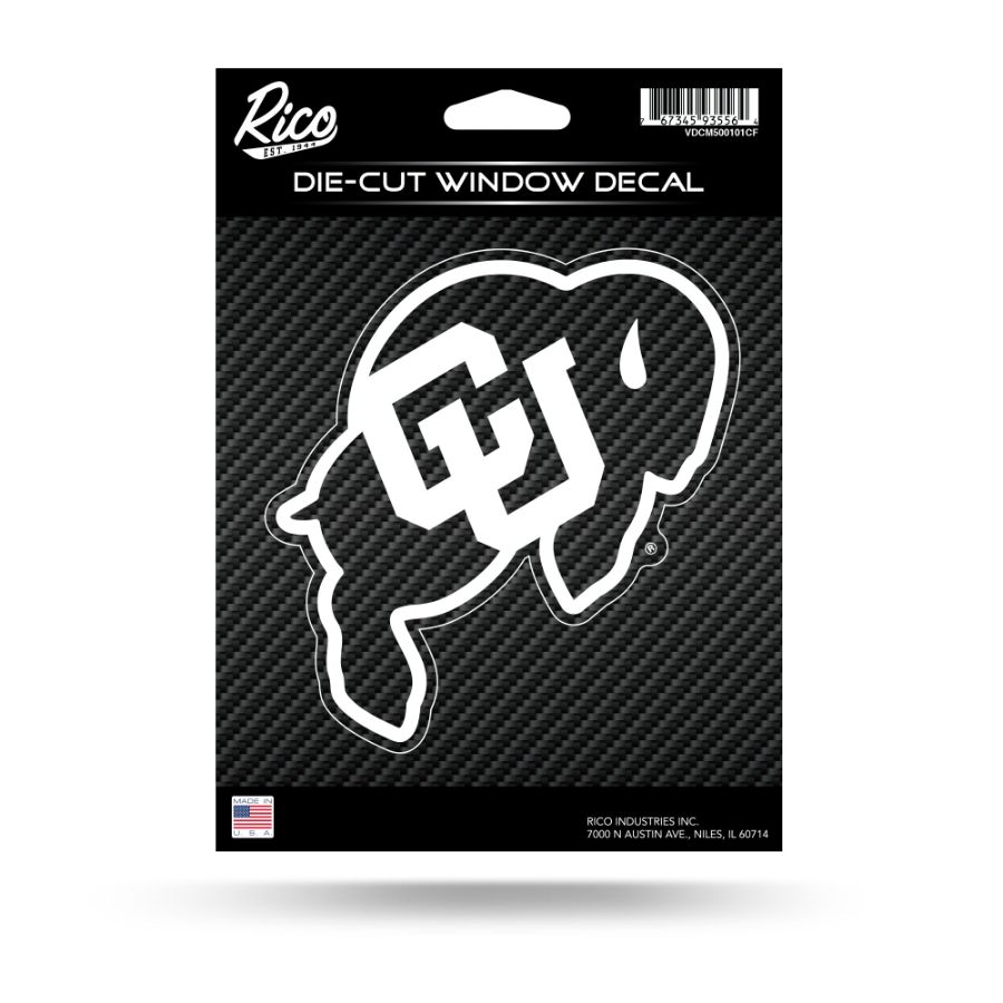 University Of Colorado Buffaloes - Die Cut Carbon Fiber Vinyl Sticker ...