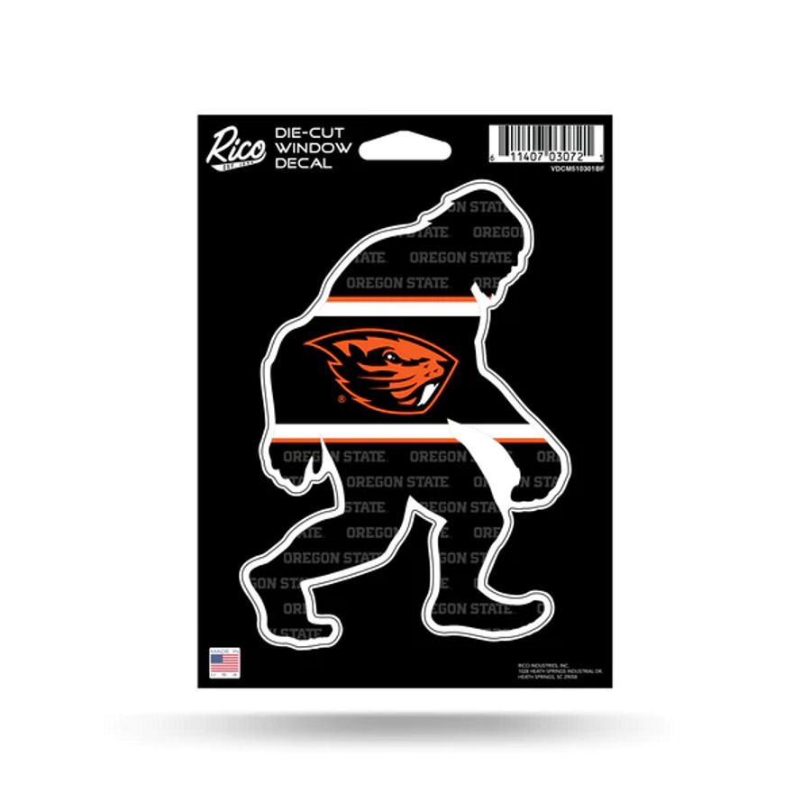 Oregon State University Beavers Bigfoot - Die Cut Vinyl Sticker at ...