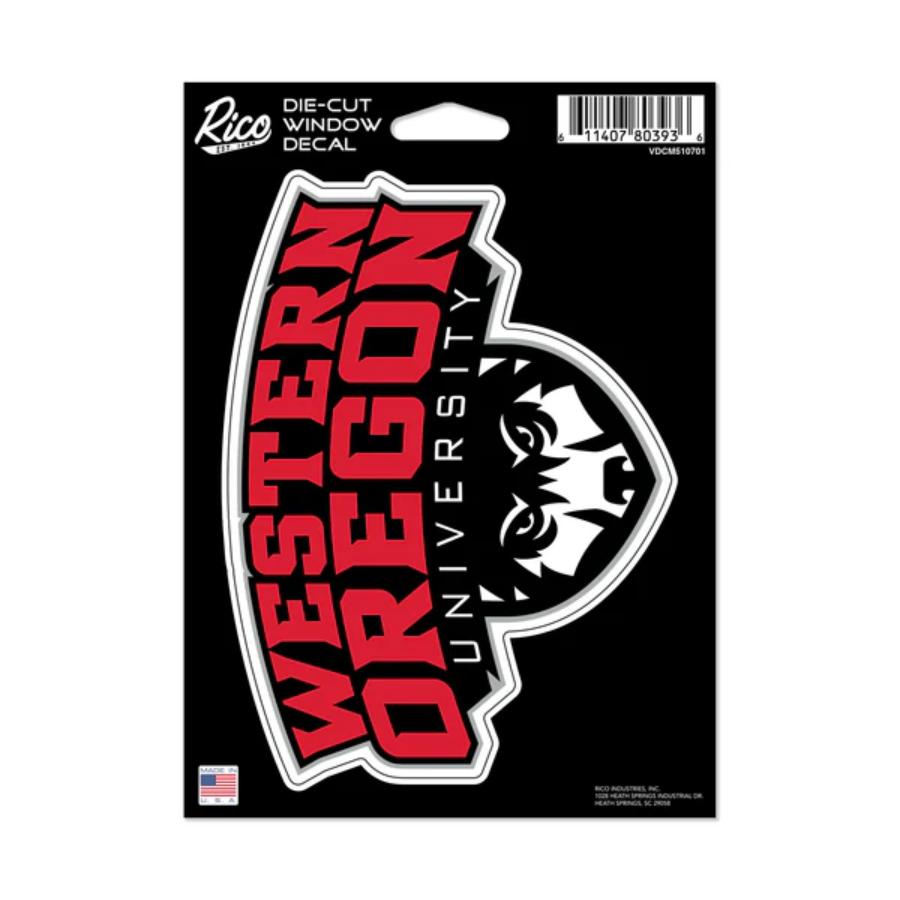 Western Oregon Wolves - Die Cut Vinyl Sticker at Sticker Shoppe
