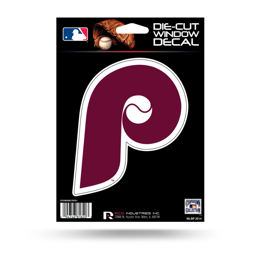 Philadelphia Phillies Retro - Die Cut Vinyl Sticker at Sticker Shoppe
