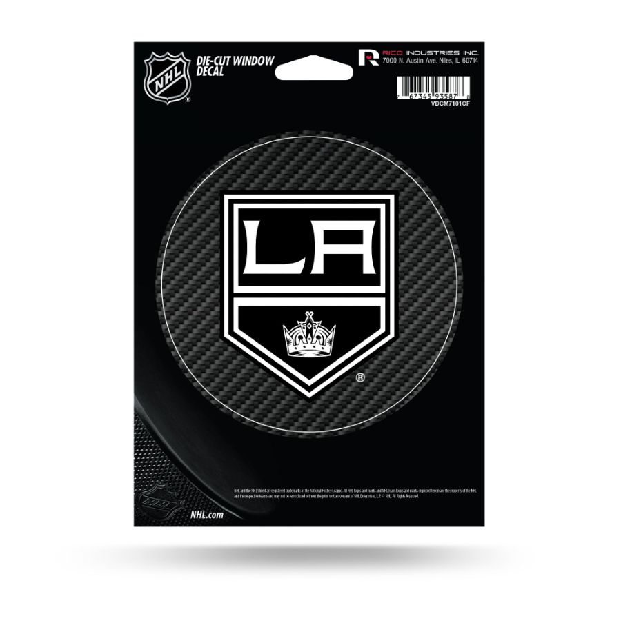 Los Angeles Kings - Die Cut Carbon Fiber Vinyl Sticker at Sticker Shoppe