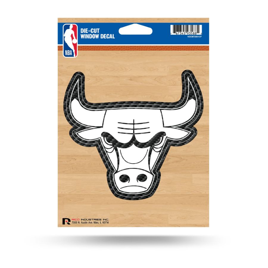 Chicago Bulls - Die Cut Carbon Fiber Vinyl Sticker at Sticker Shoppe