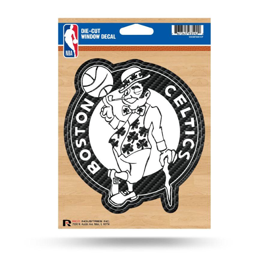 Boston Celtics - Die Cut Carbon Fiber Vinyl Sticker at Sticker Shoppe