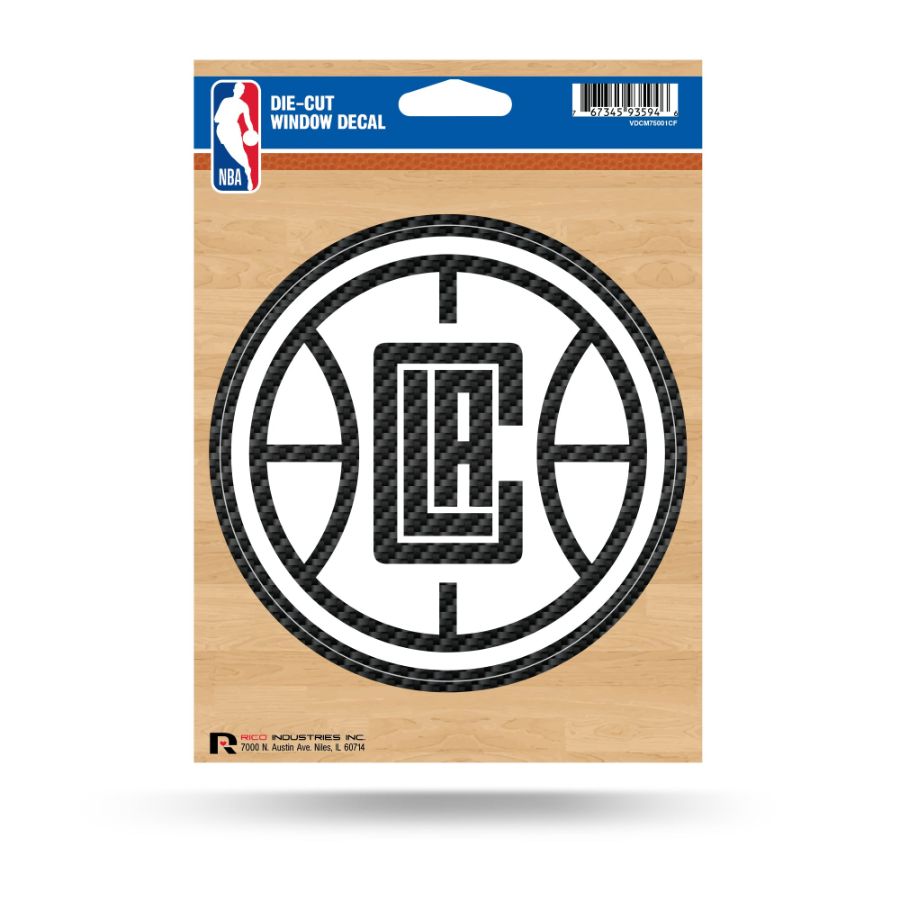 Los Angeles Clippers - Die Cut Carbon Fiber Vinyl Sticker at Sticker Shoppe