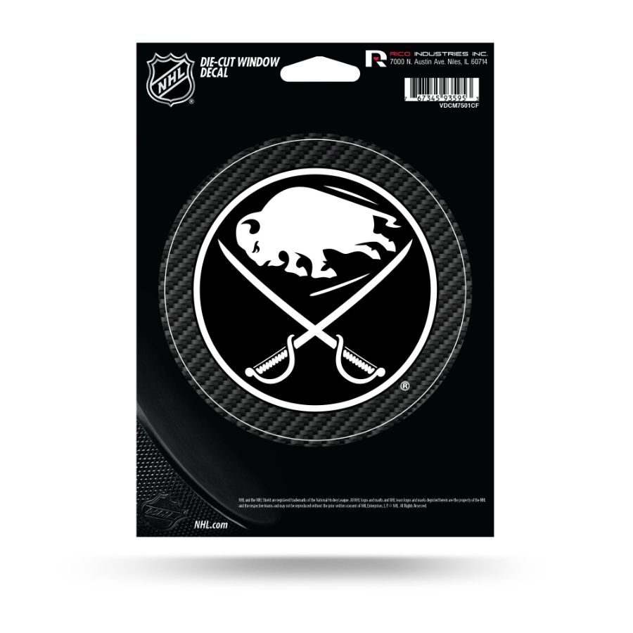 Buffalo Sabres - Die Cut Carbon Fiber Vinyl Sticker at Sticker Shoppe